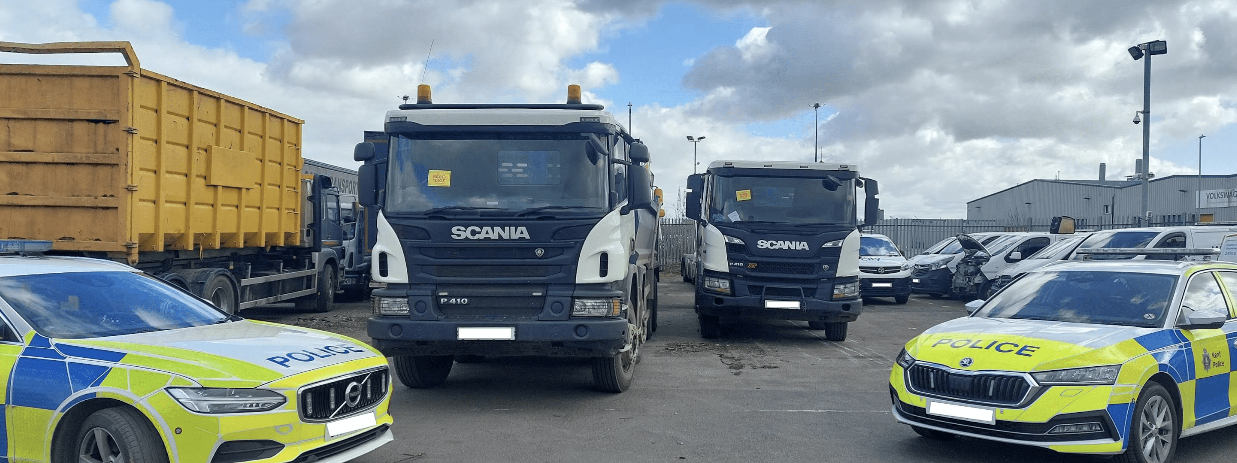 Two lorries have been seized by officers during a multi-agency ...