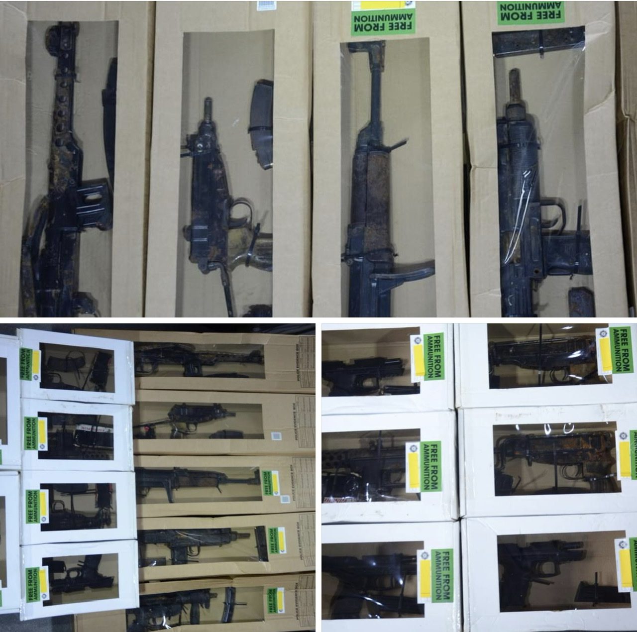 Assault rifle, pistols and multiple machine guns and ammunition ...