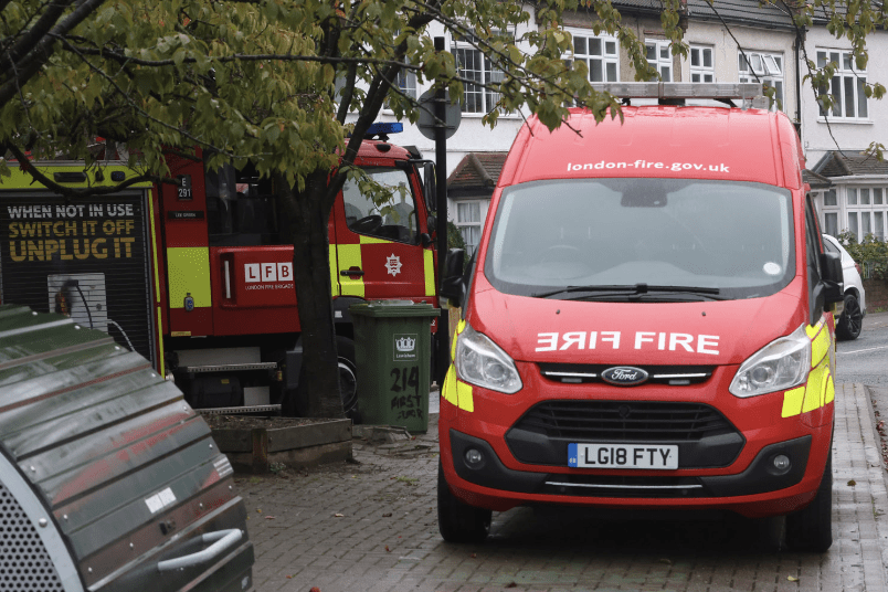 Woman and Child Hospitalised Following Sidcup Fire - UK News in Pictures
