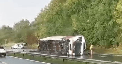 Lorry Overturns in Serious M4 Crash, Road Closed in Both Directions with Life-Changing Injuries ...