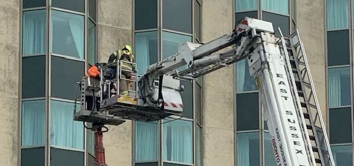 High-Flying Incident in Brighton: Cherry Picker Strands Duo Mid-Air ...