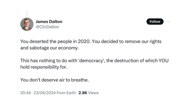 Former Councillor Sparks Controversy with Shocking Social Media Post ...