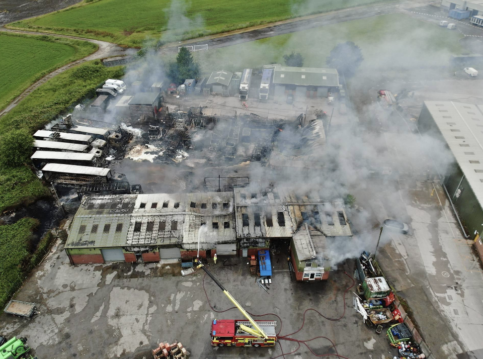 Major Fire at Adlington Industrial Estate Contained After Extensive ...