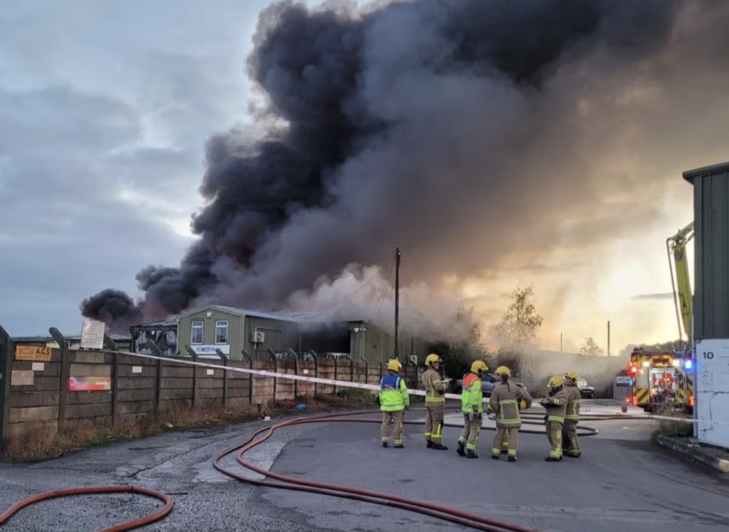 Major Fire at Adlington Industrial Estate Contained After Extensive ...