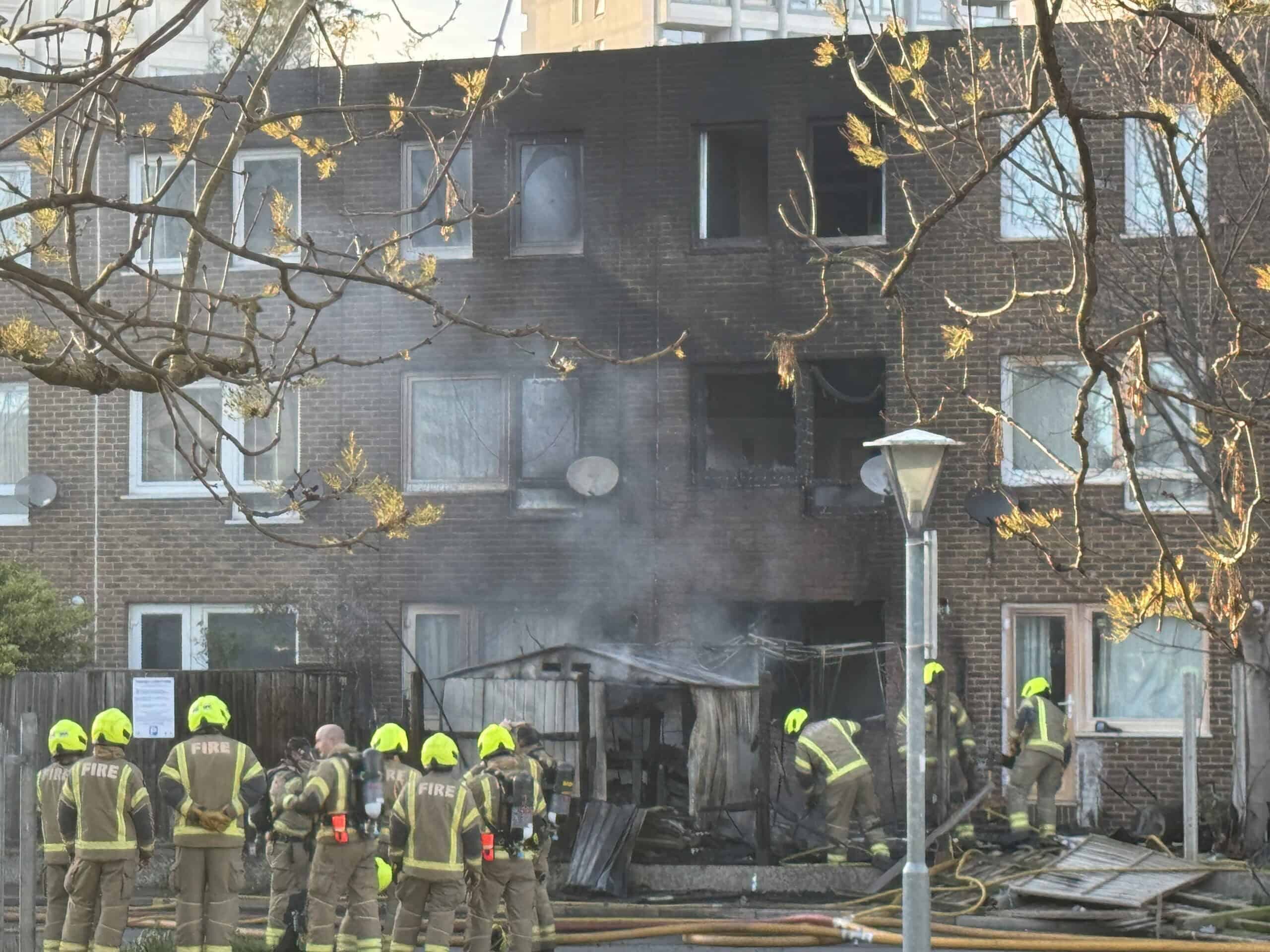Six Fire Engines Battle Blaze in East London Following Multiple ...