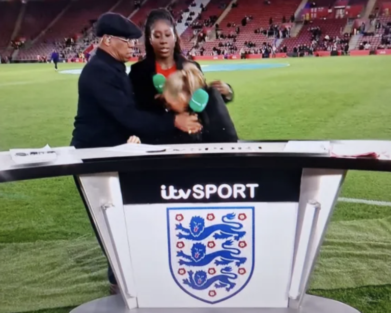Laura Woods Collapses Live on ITV During England Women’s Football ...