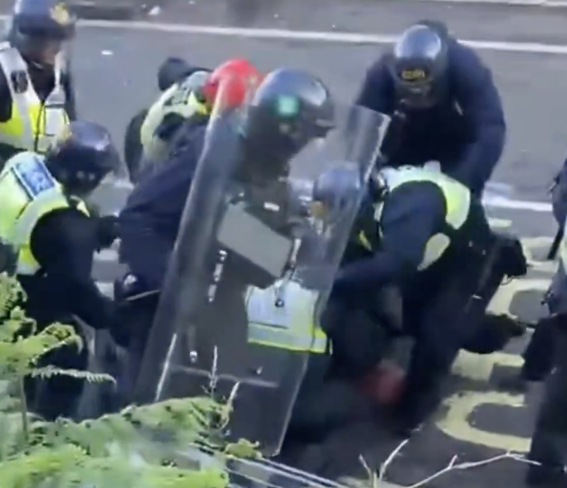 Video Footage Appears to Show Officer Kicking Arrested Man During ...