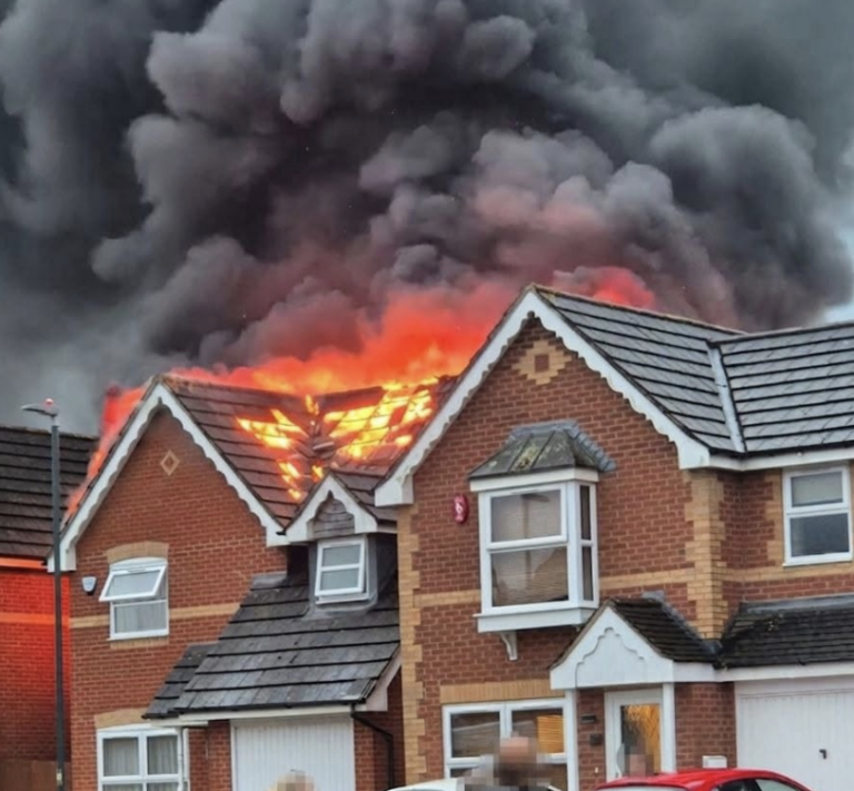 Lightning Strike Sparks Large House Fire in Emersons Green Bristol ...