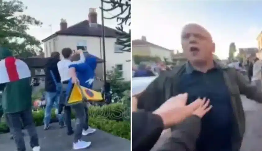 Southampton Riot Friendly Fire Injures Protester Head - uknip.co.uk